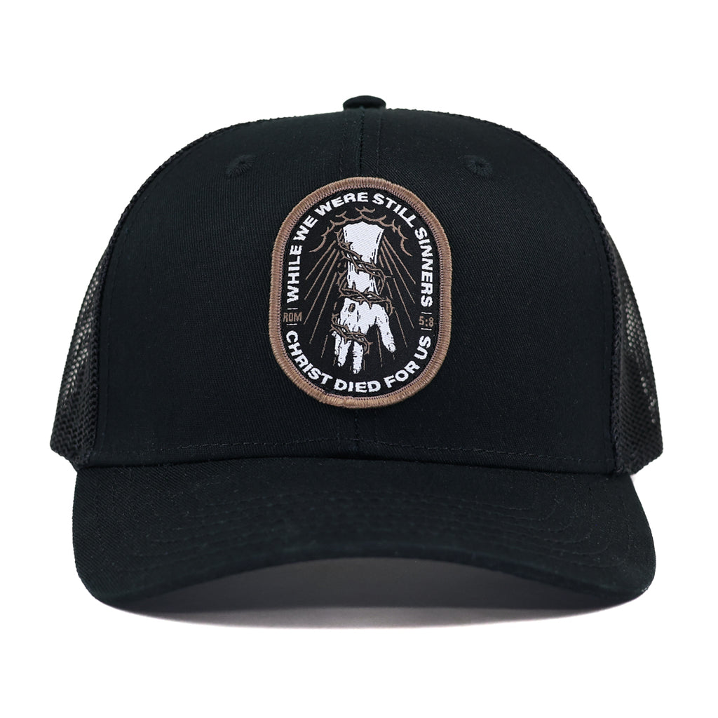 Christ Died For Us Trucker Patch Hat – Disciple Threads