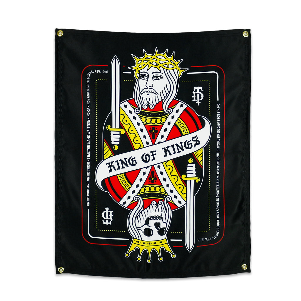 King of Kings Wall Flag – Disciple Threads
